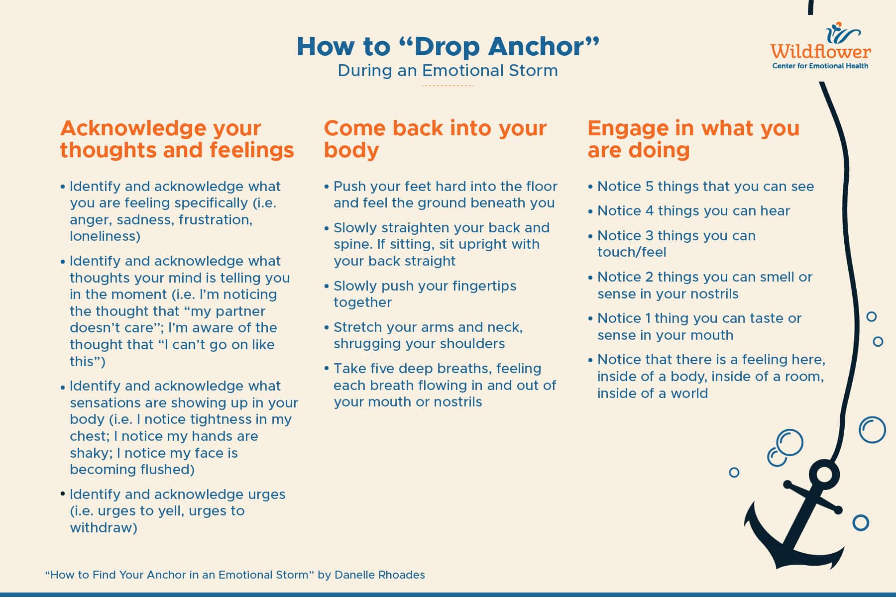 How to Find Your Anchor in an Emotional Storm | Wildflower Center for ...